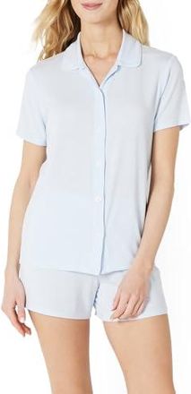 Amazon Essentials x Sofia Grainge Lot de Pyjamas à Manches Courtes Assortis Mère-Fille Femme, Bleu Clair, L