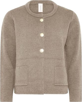 Skovhuus Femme, Pulls, Brun, Taille: 40 FR Cardigans