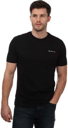 Ben Sherman T-shirt noir pour homme avec logo, Noir, M