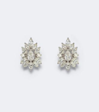 Yeprem Ohrringe Y-Not aus 18kt Wei&szlig;gold mit Diamanten