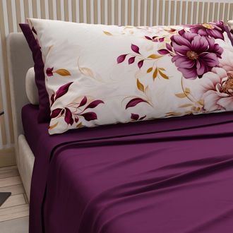 Petti Artigiani Italiani Bettw&auml;sche aus Baumwolle mit Kissenbez&uuml;gen mit Digitaldruck, Bettw&auml;sche f&uuml;r Doppelbett, Dalian, 100% Made in Italy