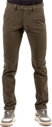 BRIGLIA 1949 Homme, Pantalons, Vert, Taille: S Pantaloni