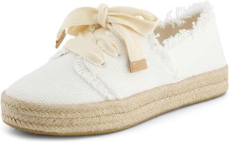 Toms Damen Espadrilles - Carolina LACE UP 10021879- White Beachside, Gr&ouml;&szlig;e:38.5 EU