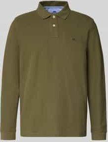 Fynch-Hatton Poloshirt mit Label-Stitching