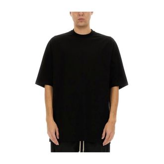 Rick Owens Homme, Tops, Noir, Taille: M T-shirt Jumbo