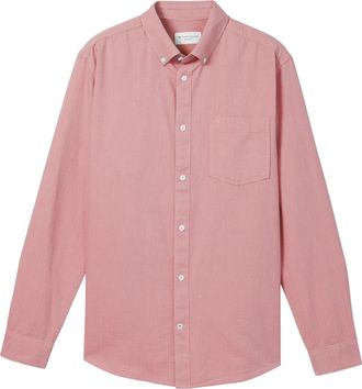 Tom Tailor Herren 1042640 Hemd, 38464-Samba Red Chambray, XXL