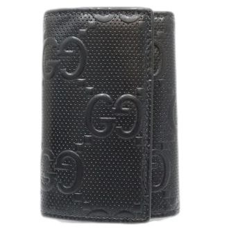 Gucci Pre-owned Cuir porte-cls - Femme - Pre-owned - Noir - Taille: ONE Size