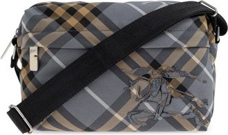 Burberry Homme, Sacs, Gris, Taille: ONE Size Petit Sac Bandouli&egrave;re &agrave; Carreaux