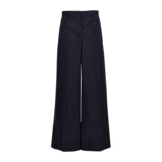N&deg;21 Pantalon bleu large sur mesure - Femme - Pantalons - Bleu - Taille: 44 FR