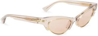 Bottega Veneta unisex, Accessoires, Brun, Taille: ONE Size Cat Eye Show Lunettes de soleil