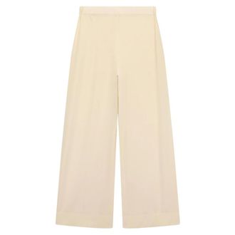 Liviana Conti Femme, Pantalons, Beige, Taille: 42 FR Wide Pantalons