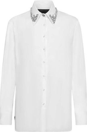 Philipp Plein Damen, Blusen & Hemden, Wei&szlig;, SGr&ouml;&szlig;e