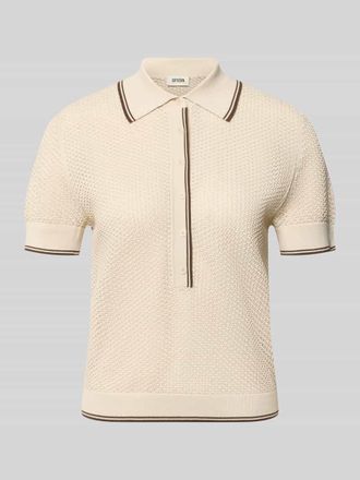 Drykorn Strickshirt mit Polokragen und Knopfleiste Modell MEROPE