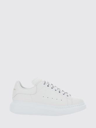 Alexander McQueen McQueen Baskets Oversize en cuir de veau avec talon contrastant et logo lamin&eacute;