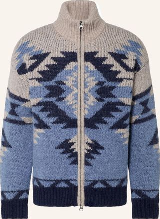 GANT Strickjacke Mit Alpaka blau