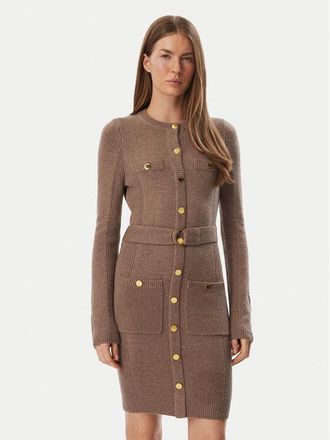 Guess Strickkleid 5BGK43 5893Z Braun Regular Fit