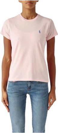 Polo Ralph Lauren Femme, Tops, Rose, Taille: 36 FR T-shirt avec logo brod&eacute;