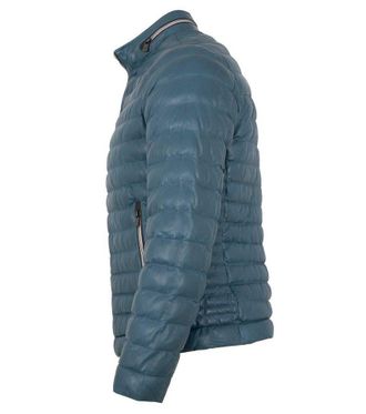 Milestone Lederjacke MSCortino Milestone - Herren Lederjacke Steppjacke Lammnappa himmelblau