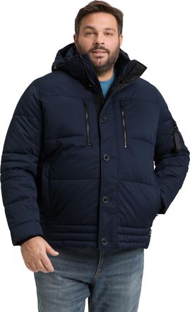 Tom Tailor Herren 1049394 Plussize Plus Size-Pufferjacke mit Abnehmbarer Kapuze, 10668-Sky Captain Blue, 5XL