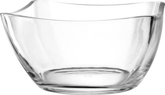 Leonardo Piazza Schale, 1 Stück, spülmaschinenfeste Servierschale, Glasschale zum Servieren, moderne Salatschale, hochwertige Funktionsschale, Höhe 12 cm, tran