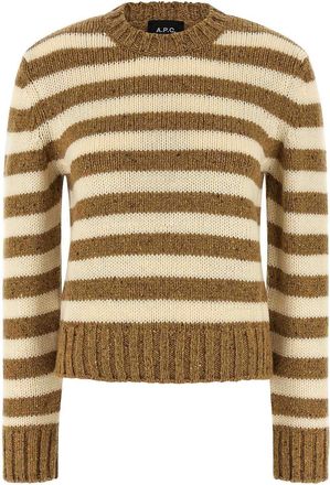 A.P.C. A. P.C. Pull Col Rond - Marron