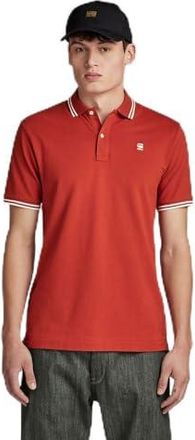 G-Star G-Star Homme Polo Dunda Slim Stripe, Orange (rooibos tea D17127-5864-G052), M