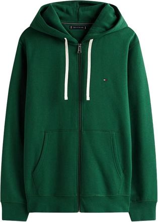 Tommy Hilfiger Homme, Sweatshirts et sweats &agrave; capuche, Vert, Taille: M Fleece Zip-Thru Hoody