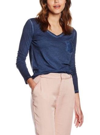 BOSS Orange Damen T-Shirt Voksani, Gr. X-Small, Blau (Dark Blue 408)