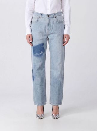 Jean Paul Gaultier High-Waist Straight-Fit Jeans von aus Denim mit Grafikdruck