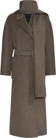 Max Mara Femme, Manteaux, Brun, Taille: 42 FR Long manteau en laine double