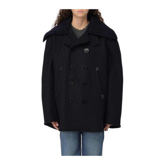 Dsquared2 Femme, Manteaux, Bleu, Taille: 40 FR Manteau Bleu Marine Élégant Stylé Polyvalent