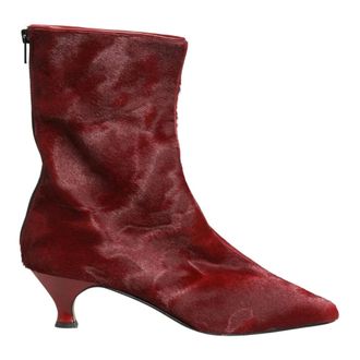 Dolce & Gabbana Femme, Chaussures, Rouge, Taille: 39 EU Bottines Mi-Mollet