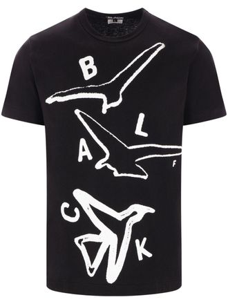 Comme Des Garçons t-shirt à imprimé graphique - Noir