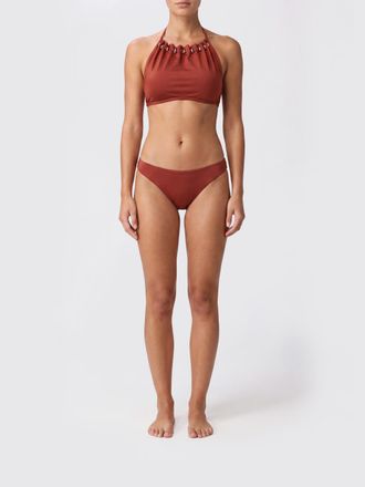 Zimmermann Bikini &agrave; col rond avec anneau m&eacute;tallique et liens &agrave; nouer