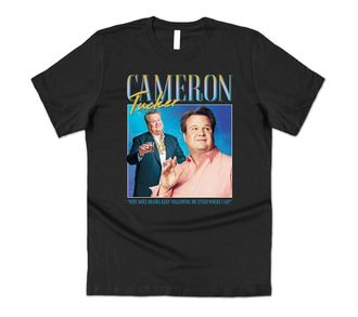 Sanfran Clothing Cam Tucker Hommage Funny Modern TV Show Retro 90er Jahre Mitch Phil Dunphy T-Shirt, Schwarz, XXL