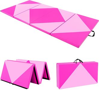 Costway GOPLUS Turnmatte klappbar, 240&times;117&times;5cm Weichbodenmatte mit 2 Tragegriffen & Klettverschl&uuml;ssen, Gymnastikmatte f&uuml;r Gymnastik, Yoga & Spielen, Sportmatt