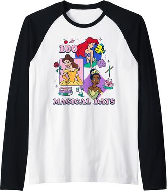 Disney Princess 100 Magical Days of School 100th Day Raglan