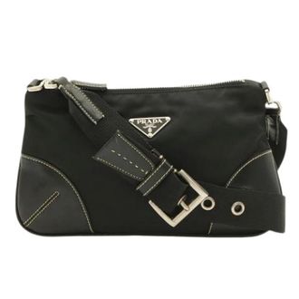 Prada Sac bandouli&egrave;re vintage Pre-owned - Femme - Pre-owned - Noir - Taille: ONE Size