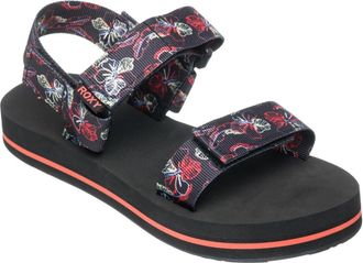 Roxy Damen Cage Sandale, Black Multi Camo, 36 EU