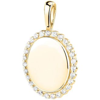 Cleor Pendentif en argent 925/1000 et zircon