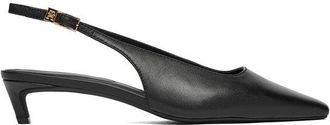 Tommy Hilfiger Pumps Th Buckle Slingback Low Pump FW0FW09009 Schwarz