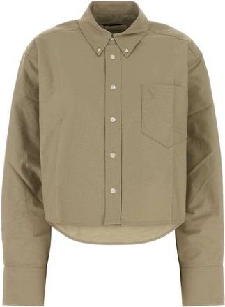 Ami Femme, Blouses et Chemises, Gris, Taille: 38 FR Dove Oxford Oversize Shirt