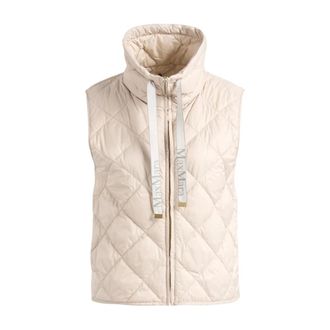 Max Mara Femme, Vestes, Beige, Taille: 38 FR Gilet Rembourr&eacute; The Cube Tregic