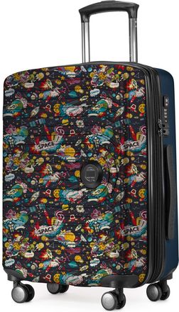 HAUPTSTADTKOFFER Mitte - Kindergepäck, Kinderkoffer, Hartschalenkoffer, Kinder Trolley Hartschale, Handgepäck 55 cm, 42 Liter,Space Dunkelblau
