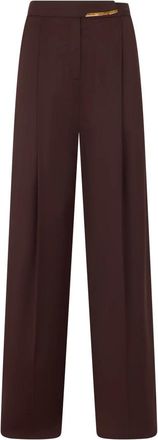 Elisabetta Franchi Femme, Pantalons, Brun, Taille: 42 FR Pantalons