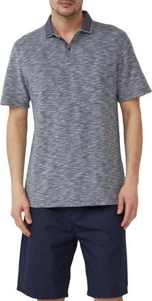 s.Oliver Flammgarn-Poloshirt mit Doppelkragen