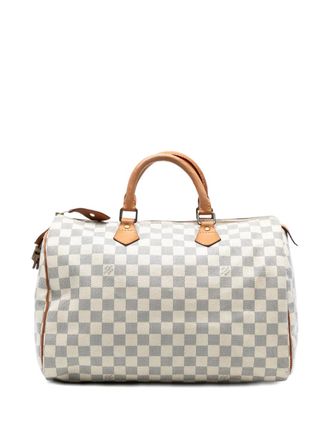 Louis Vuitton 2010 Damier Azur Speedy 35 boston bag - Wei&szlig;