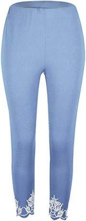 Generic Pantalon de yoga grande taille avec poches à la taille, pantalon de course à pied, leggings élastiques pour femmes, pantalon de yoga plus, bleu ciel, 