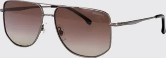 Carrera Aviator-Sonnenbrille aus schwarzem Metall mit bernsteinfarbenen Gl&auml;sern