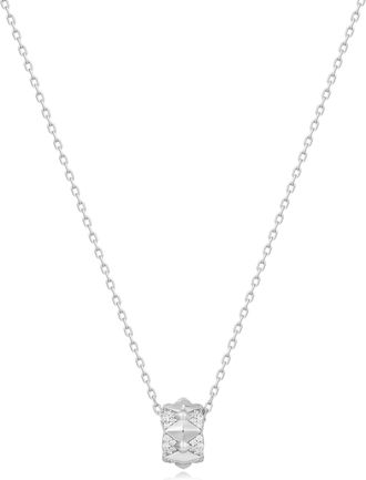 Ania Haie Damen Halskette POLISHED PUNK aus 925 Sterling Silber, besetzt mit 60 Zirkonia, Größe: 45 cm + 5 cm Verlängerung, inkl. Geschenkverpackung